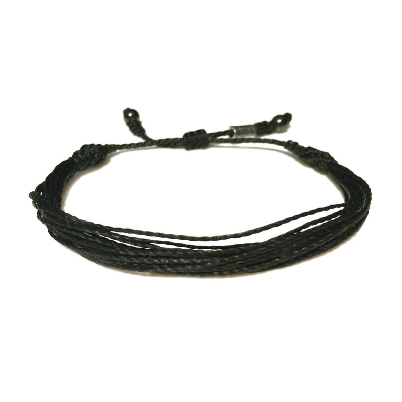 Men Black Bracelet Thread - Etsy