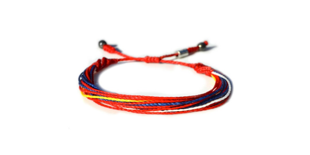 Barcelona Soccer Bracelet | Lionel Messi | String Bracelet in Red ...