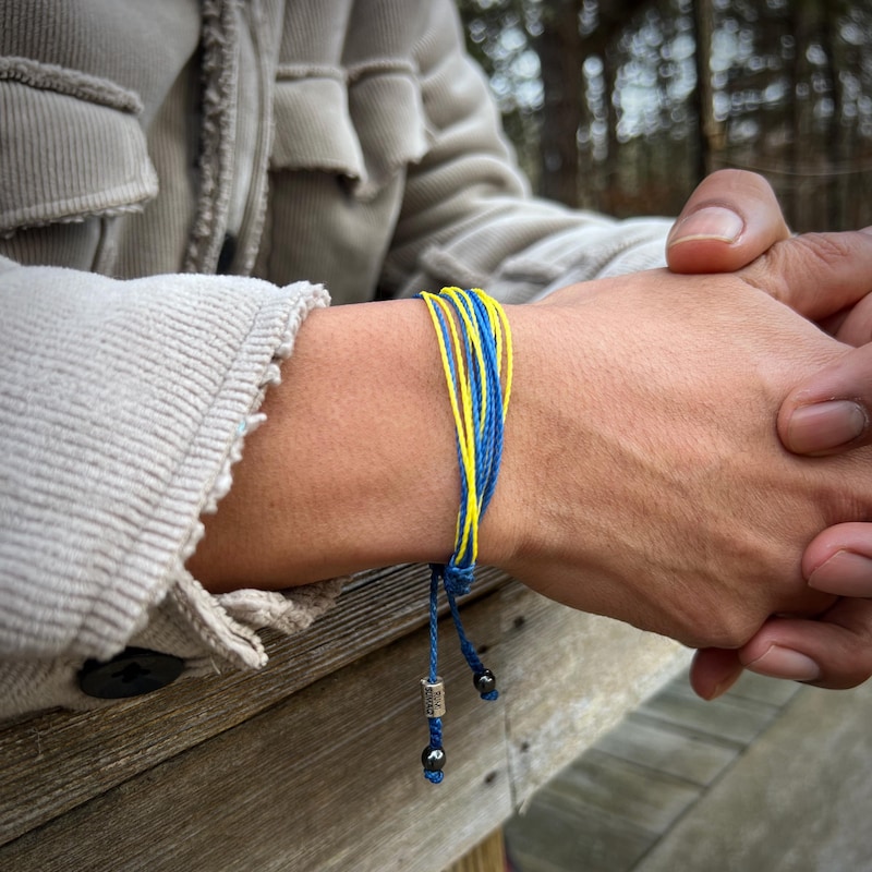 Ukrainian Flag Beaded Bracelet - Etsy