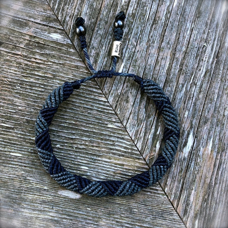 Mens Rope Bracelet Blue Handmade Mens Bracelet Sailor Rope - Etsy