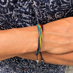 Wax Thread Bracelet | Colorful Bracelet | Multi Strand String Bracelet ...