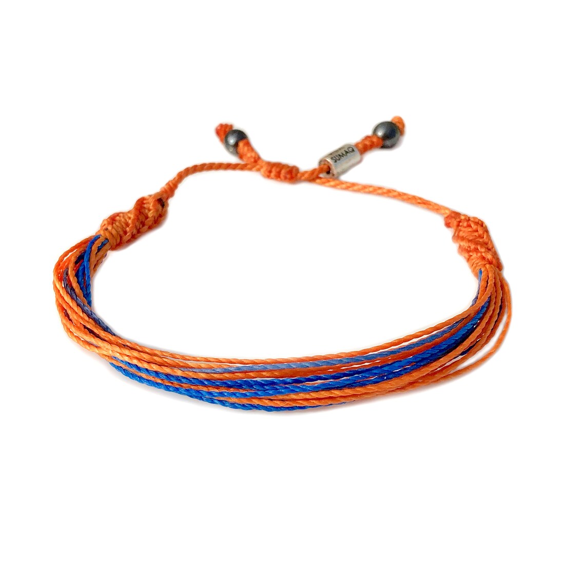 Orange and Blue String Bracelet Blue and Orange Bracelet | Etsy