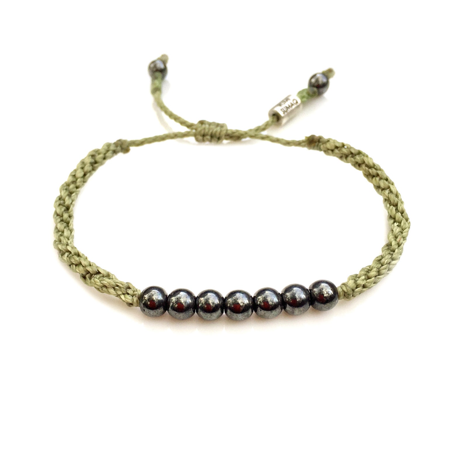 Sage Green Bracelet | Green Macrame Bracelet | Green Yoga Bracelet ...