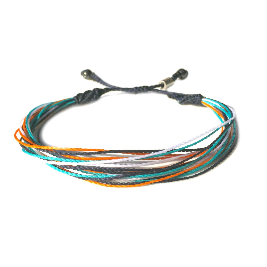 Waterproof Wax Cord Surf Bracelet, Adjustable Thread Mens Wax String ...
