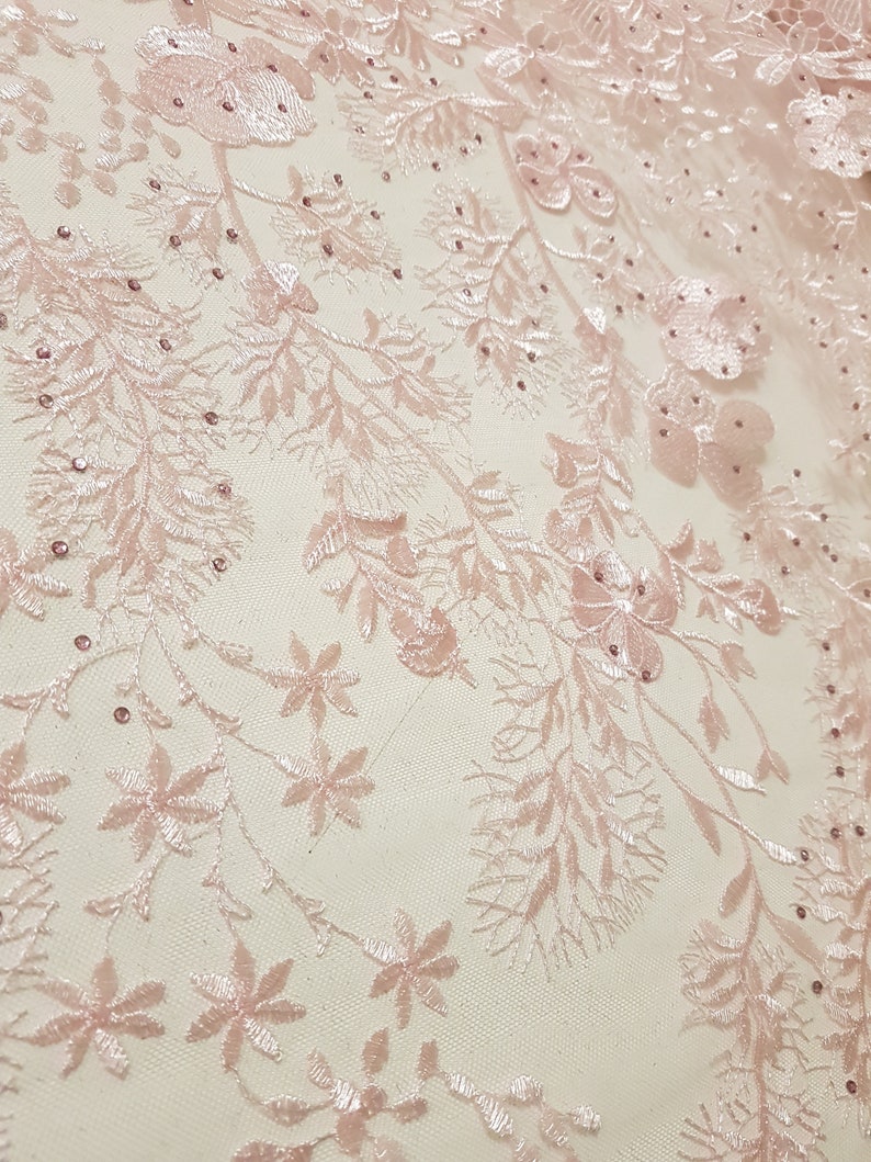 Hand Made, Embroidered, Couture Lace Fabric, French Lace, Lingerie Lace ...