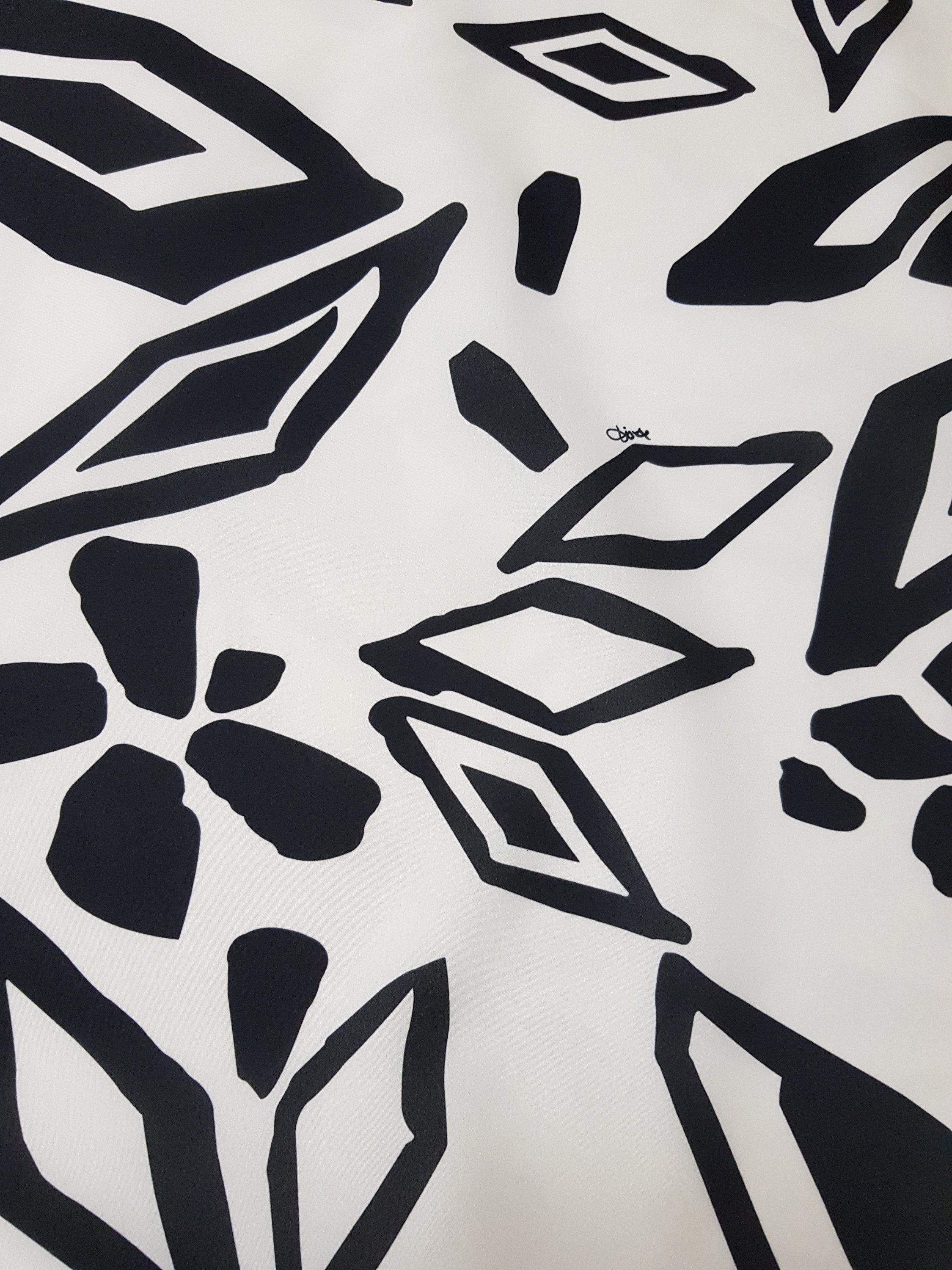 Designer Print Fabric, Genuine Design, Poliester Fabric for Women's ...