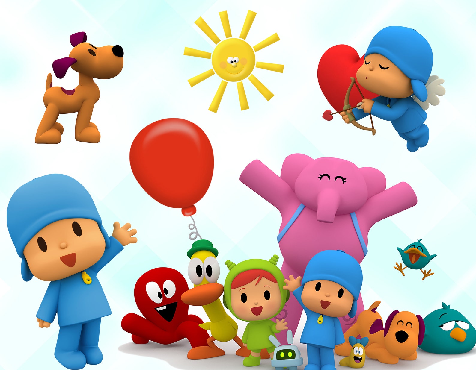 Pocoyo Clipart Pocoyo PNG Files Pocoyo Printable Cartoon | Etsy