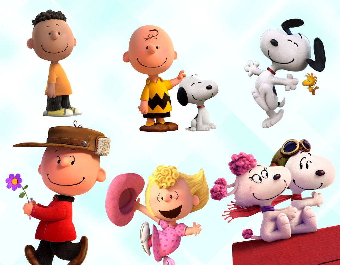 Peanuts y Snoopy Clipart Peanuts Snoopy Personajes | Etsy