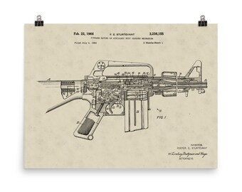 Ar 15 Patent Art - Etsy