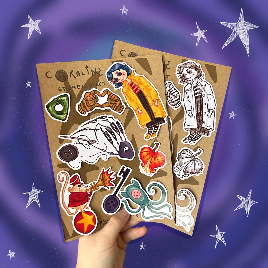 Coraline Sticker Sheets - Etsy Australia