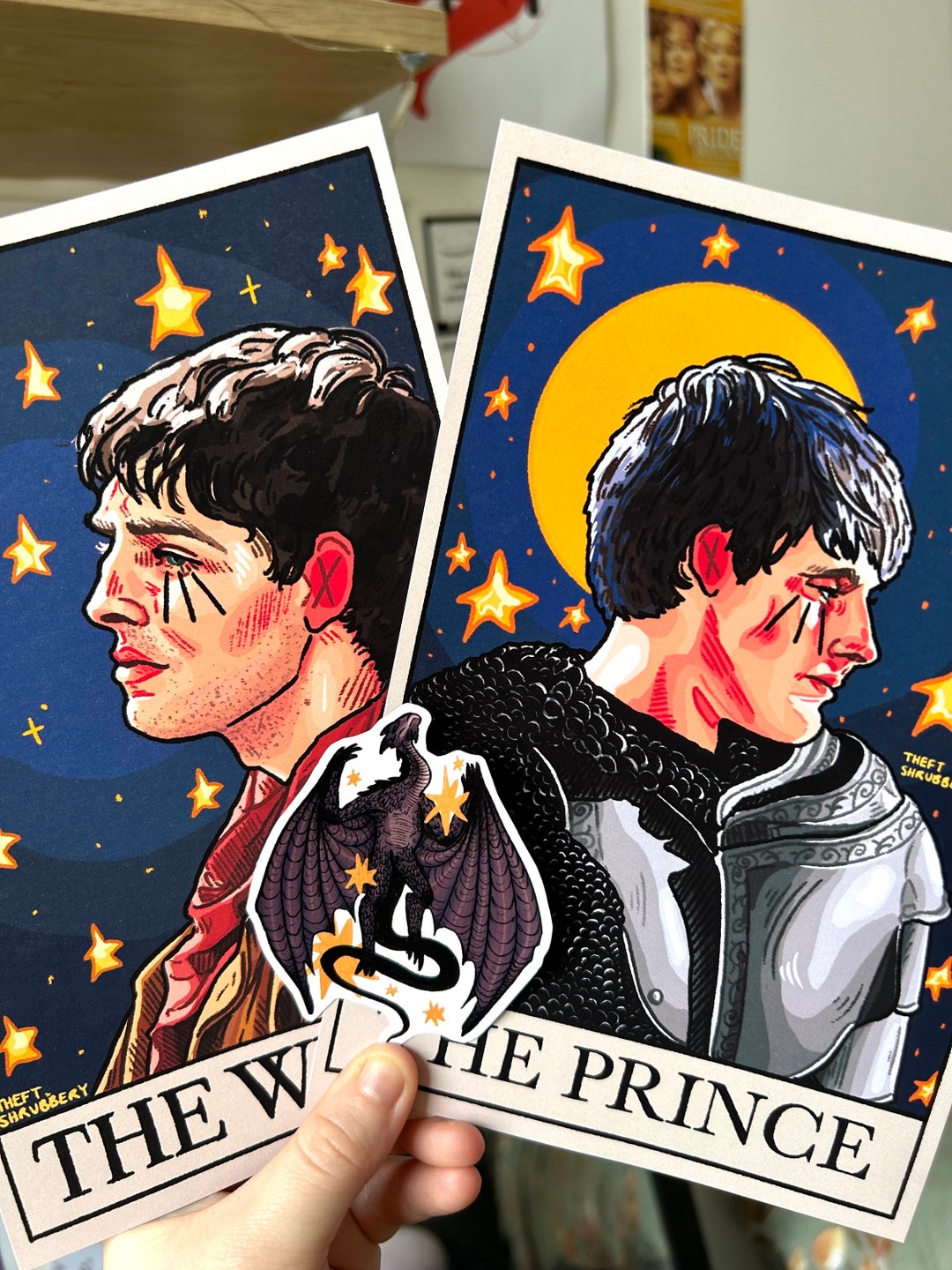 BBC Merlin Tarot Print and Sticker Pack - Etsy