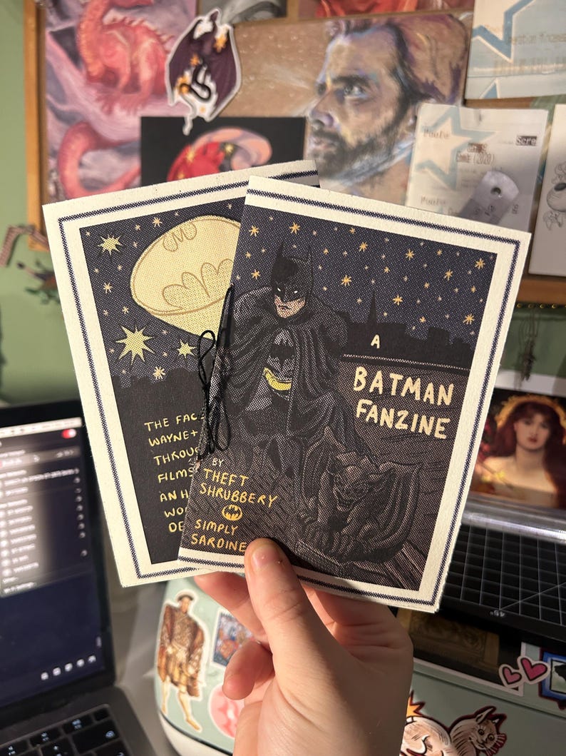 Batman FANZINE and Sticker Sheet - Etsy