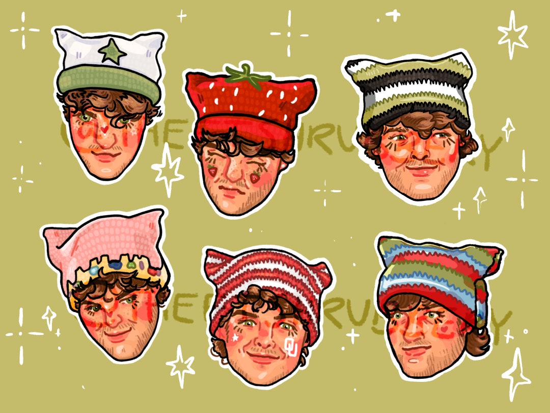 Dream Cat Beanie Stickers - Etsy