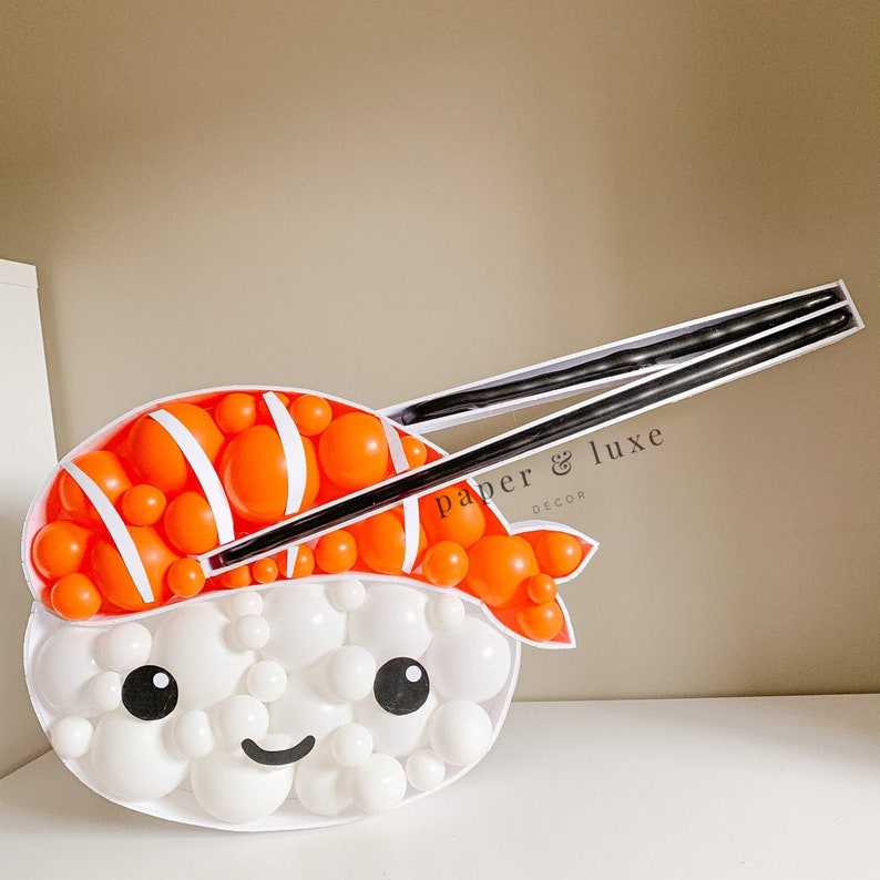Sushi Party Decorations, Sushi Party Ideas, Sushi Balloon Decor, Sushi ...