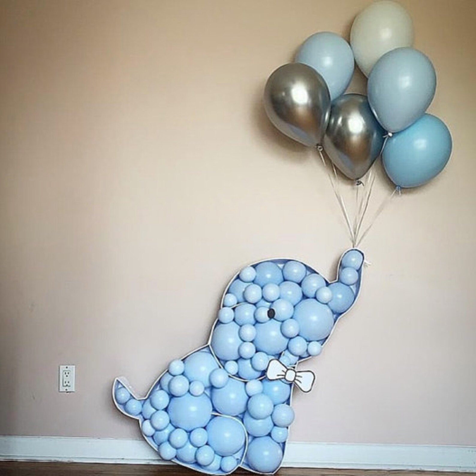 Elephant Baby Shower Decorations, Elephant Balloon Garland, Baby Shower ...
