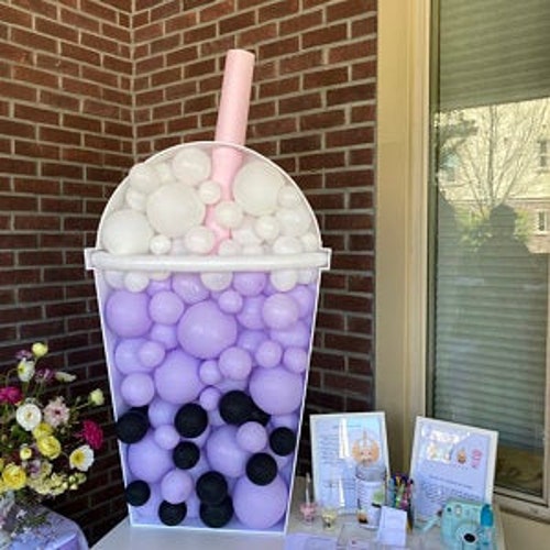 DIY Boba Balloon Workshop Boba Party Ideas Bubble Tea Party - Etsy
