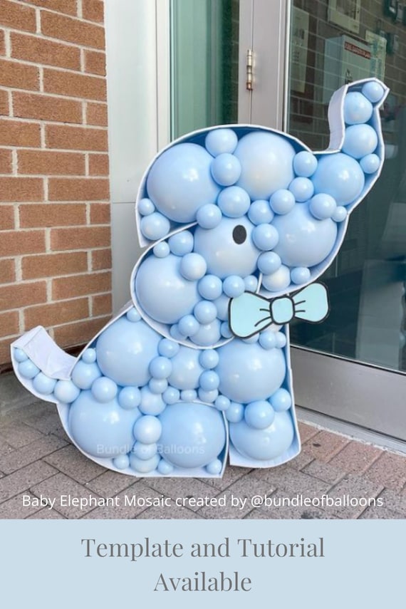 Elephant Baby Shower Theme Boy Elephant Balloon Balloon - Etsy
