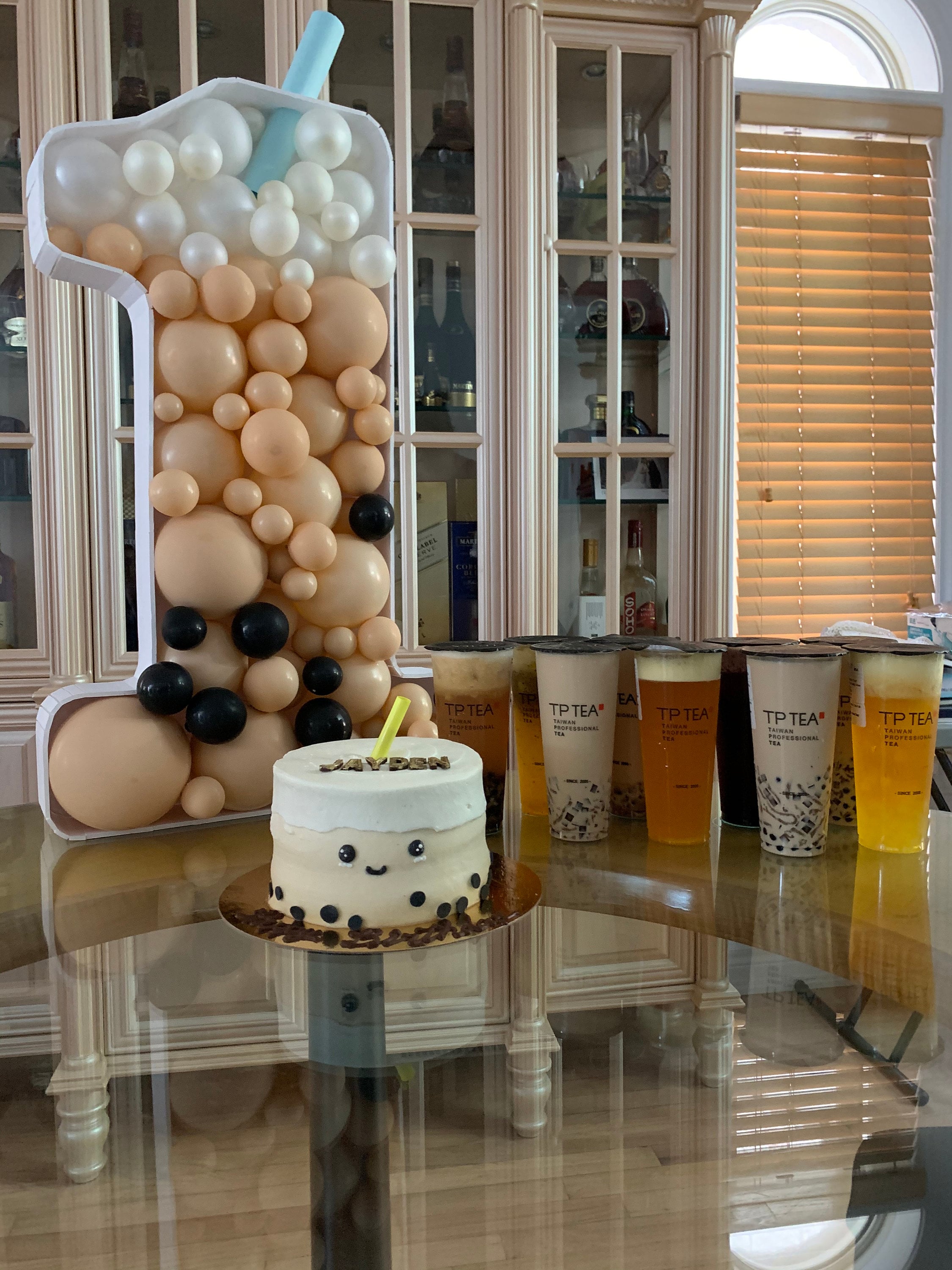 DIY Boba Themed Birthday, Boba, Boba Balloon, Boba Decor, Bubble Tea ...