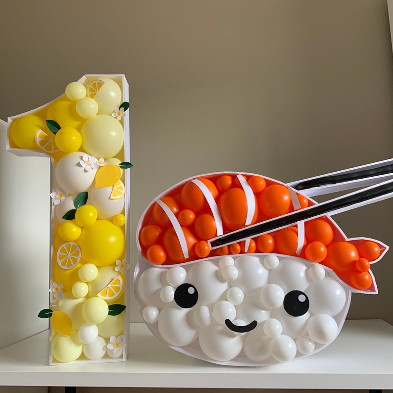 Sushi Themed Birthday Decoration Diy Sushi Decoration Sushi | Etsy