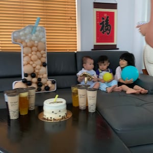 DIY Boba Themed Birthday, Boba, Boba Balloon, Boba Decor, Bubble Tea ...