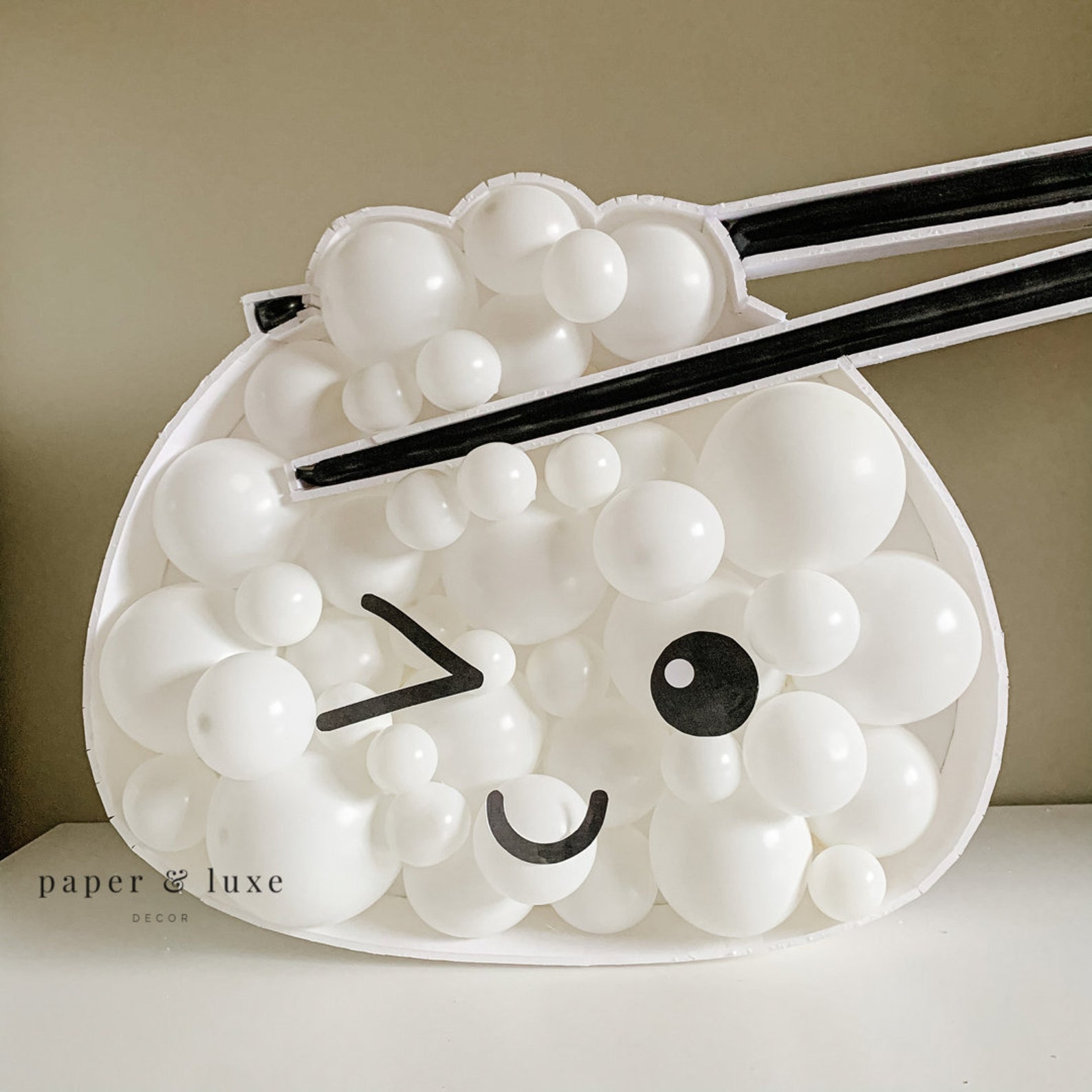 DIY Dumpling Balloons Bao Birthday Theme Dumpling Theme Baby - Etsy