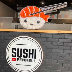 Sushi Themed Birthday Decoration, Diy Sushi Decoration, Sushi Balloon ...