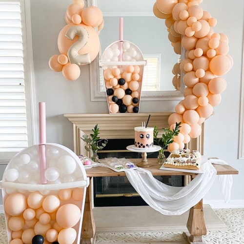 DIY Boba Balloon Workshop Boba Party Ideas Bubble Tea Party | Etsy