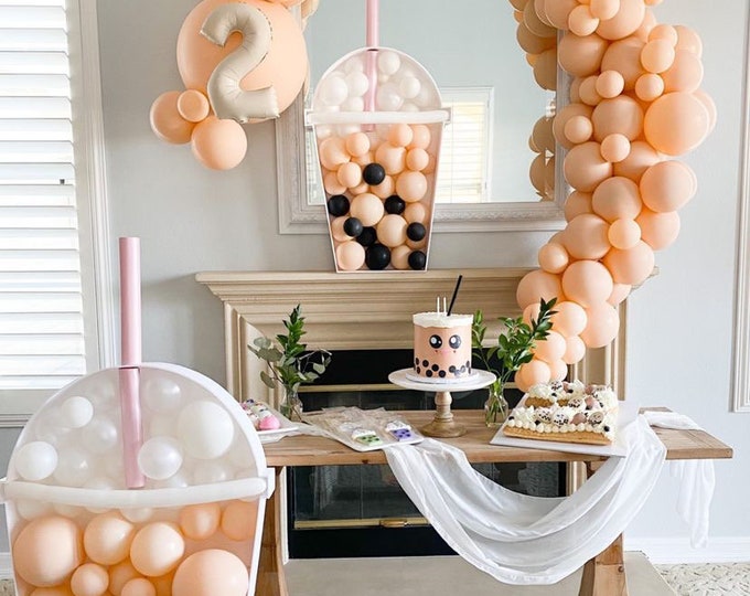 DIY Boba Balloon Workshop Boba Party Ideas Bubble Tea Party - Etsy