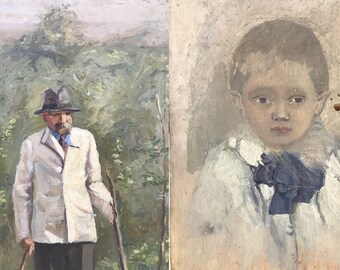 Little Man Painting - Etsy