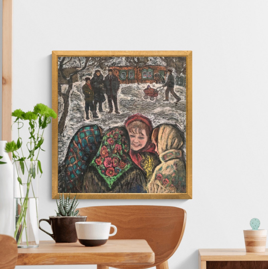 Original Antique Russian Pastel Painting Soviet Artist V.kostenko ...