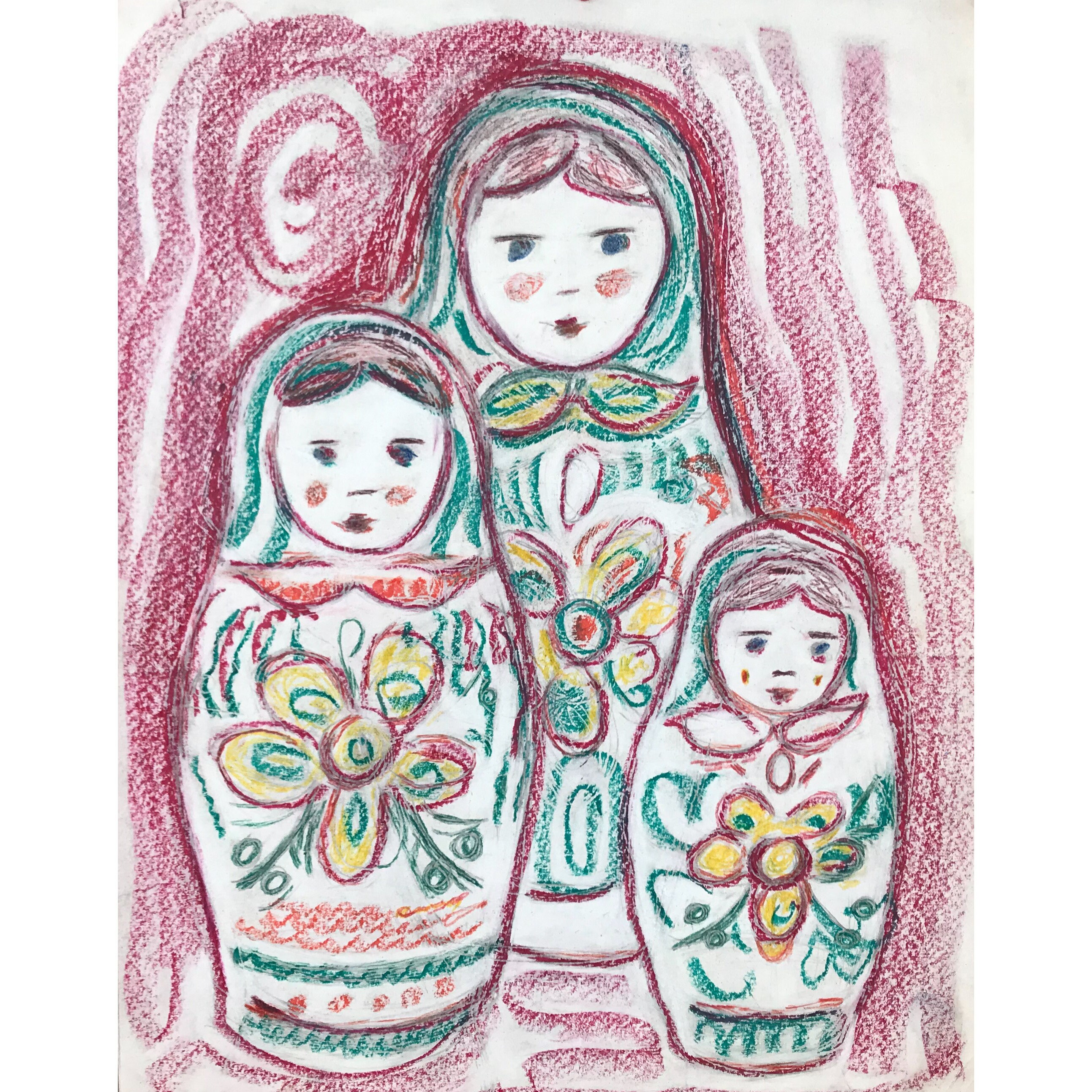 Russian Dolls Drawing