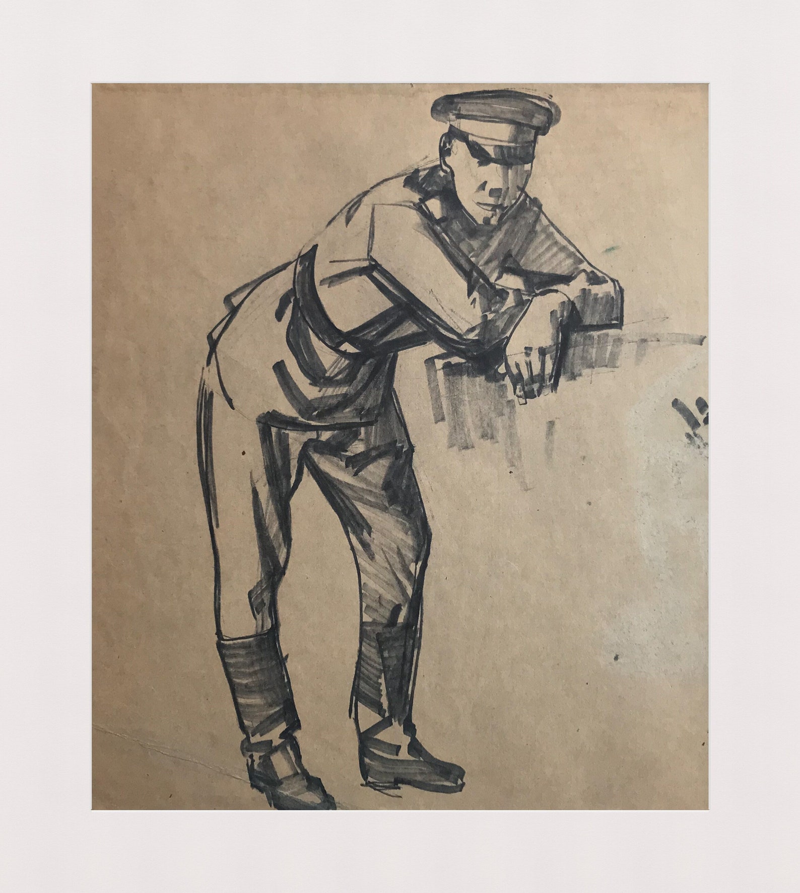 Original Ink Drawing on Paper. Vintage Fine Art USSR 60s - Etsy