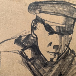 Original Ink Drawing on Paper. Vintage Fine Art USSR 1960s, Soviet ...