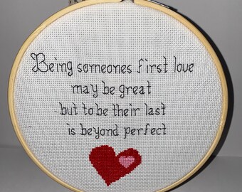 Heart Cross Stitch - Etsy UK
