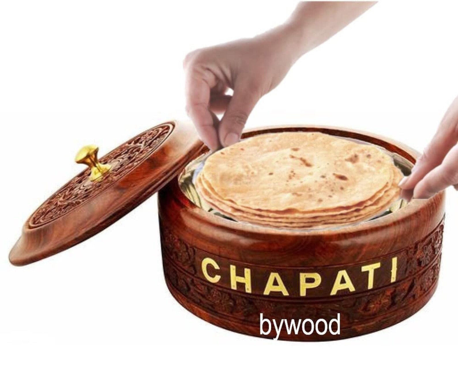 Tortilla Bread Keeper Roti Box Chapati Box Wooden Casserole Roti Warmer ...