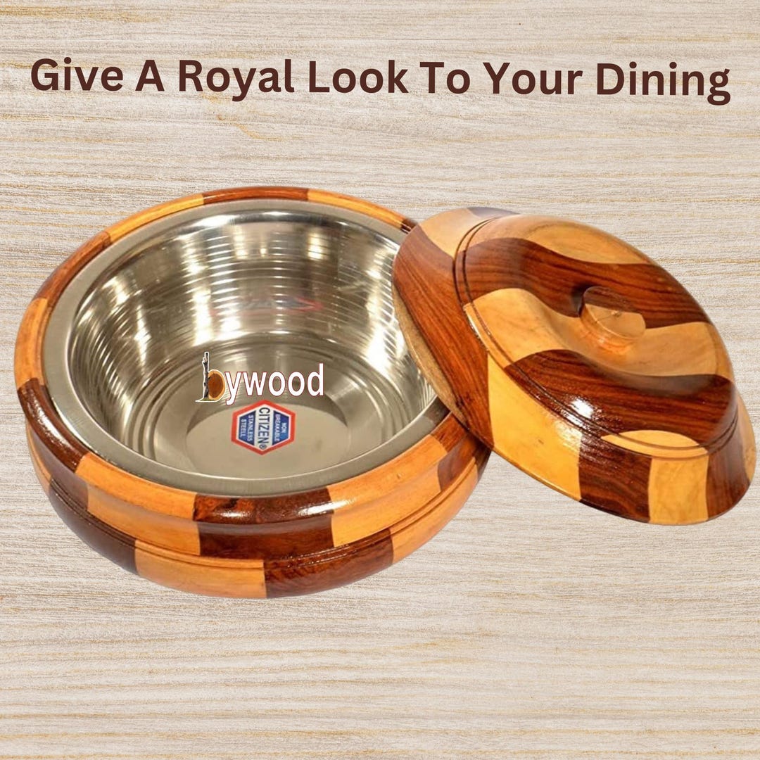 Roti Box Chapati Box Wooden Casserole Roti Tortilla Warmer Bread Box ...