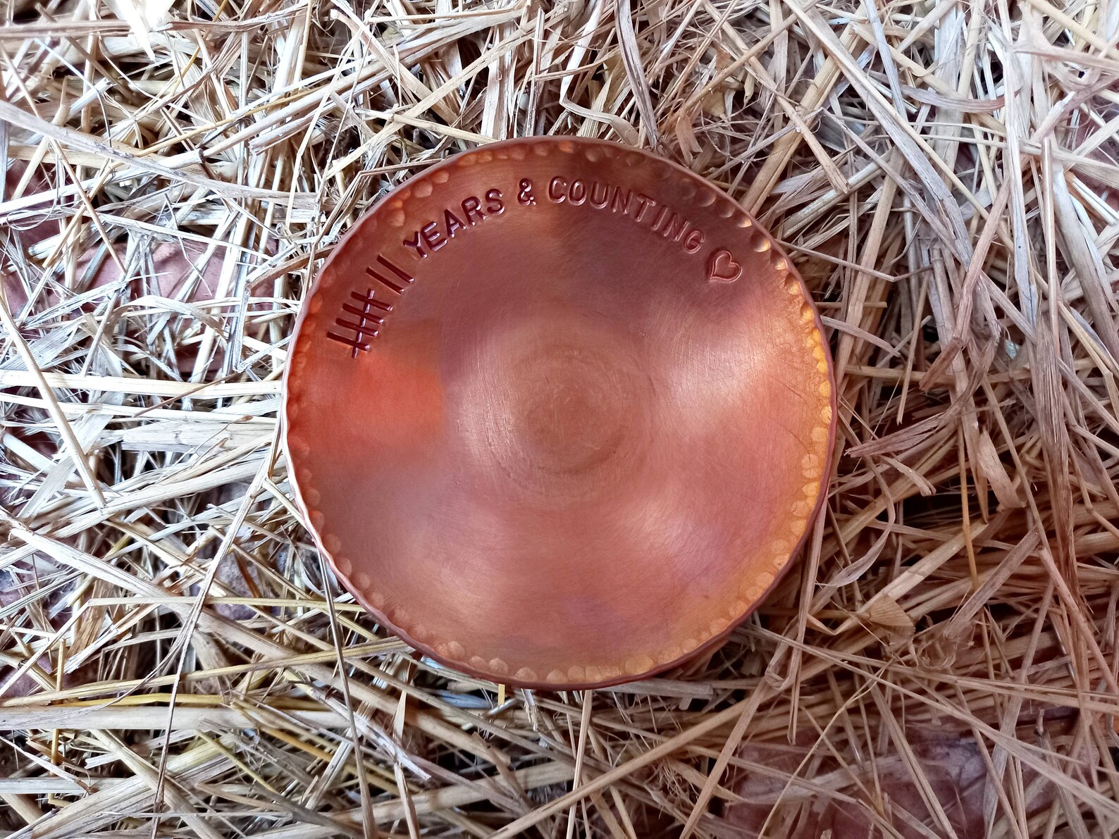 7 Tally Marks YEARS & COUNTING 3 4 Handmade Copper - Etsy