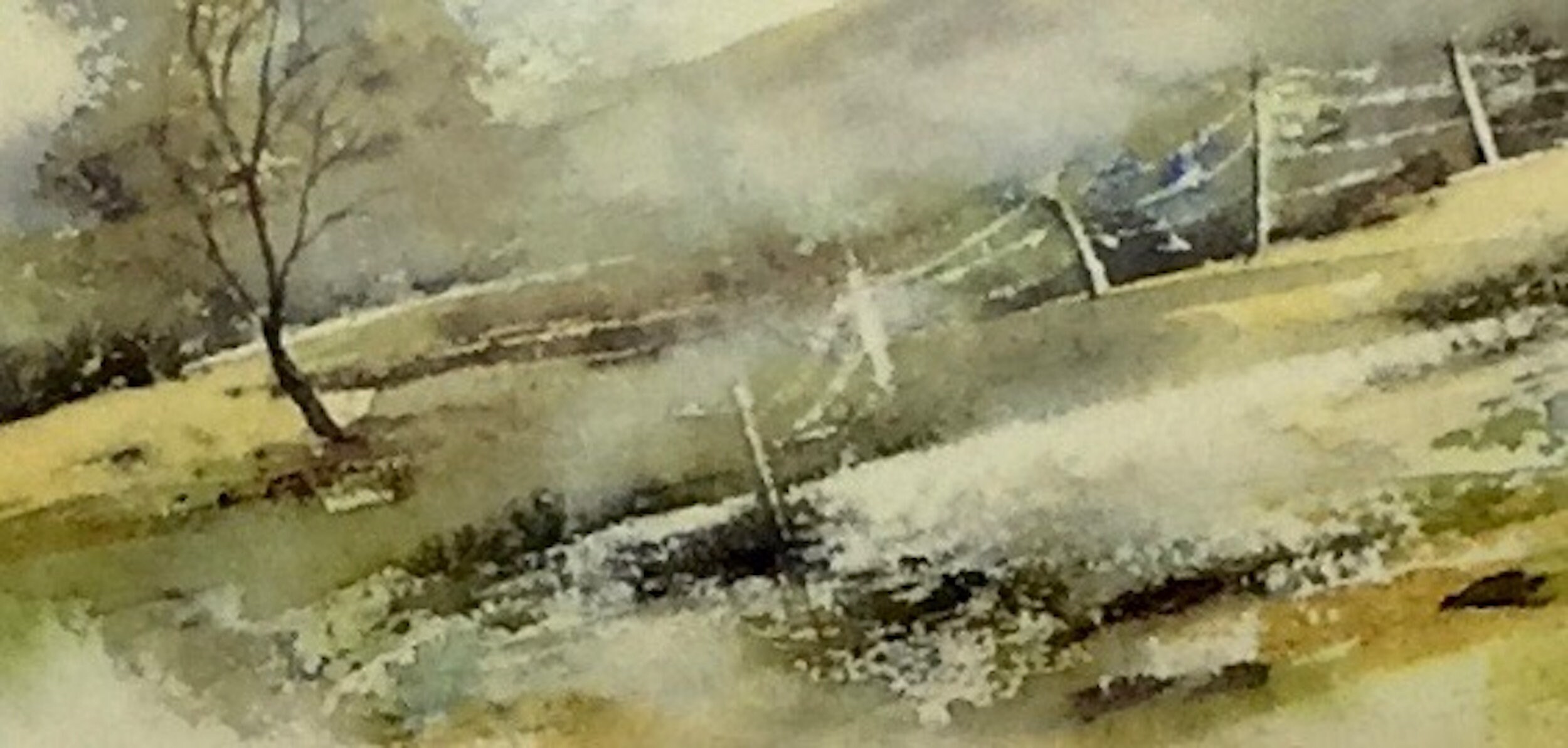 Watercolour Landscape Art Print. 'favourite Walk'. A Limited Edition ...