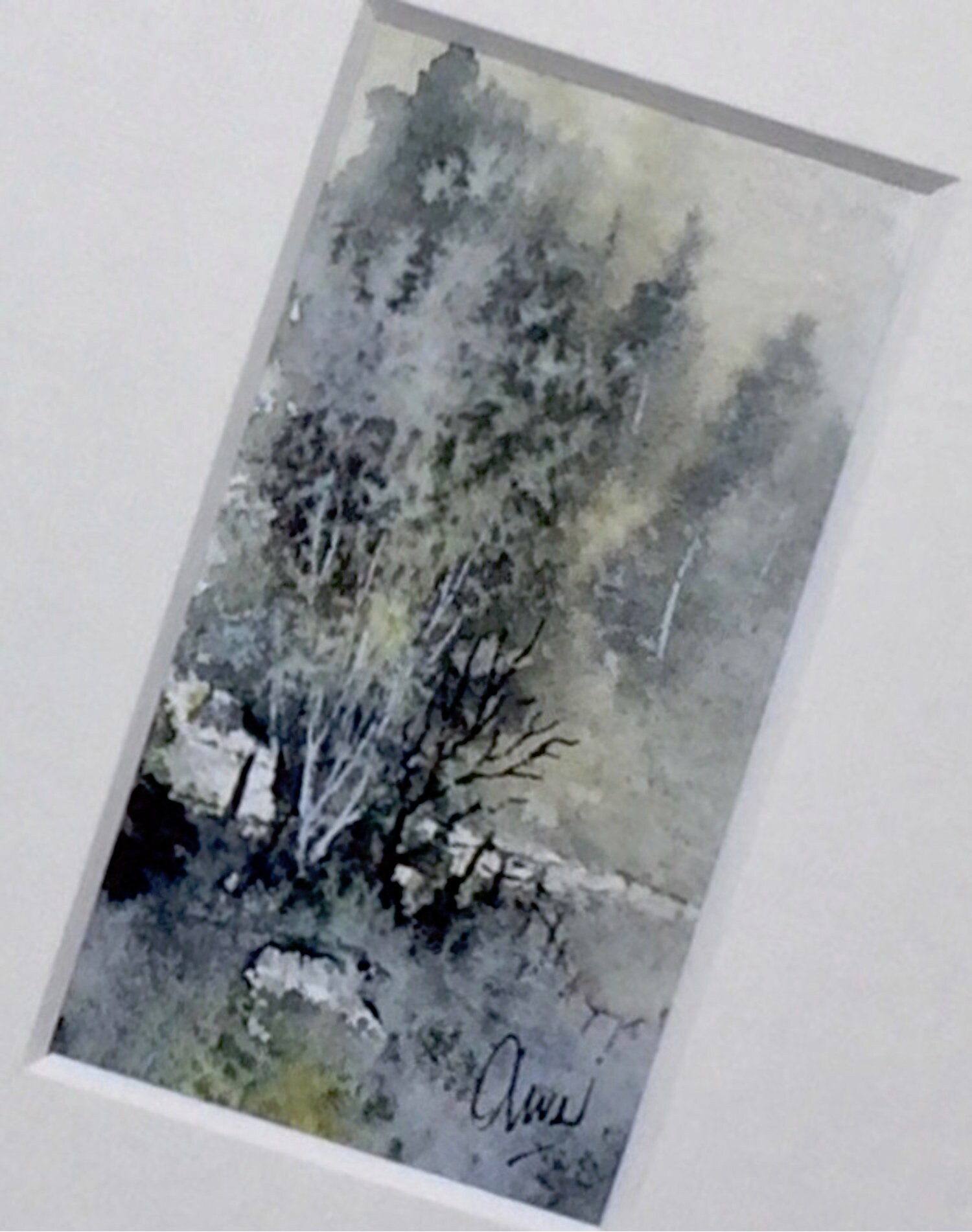 Original Wall Art. Watercolor Landscape Painting 6685 - Etsy