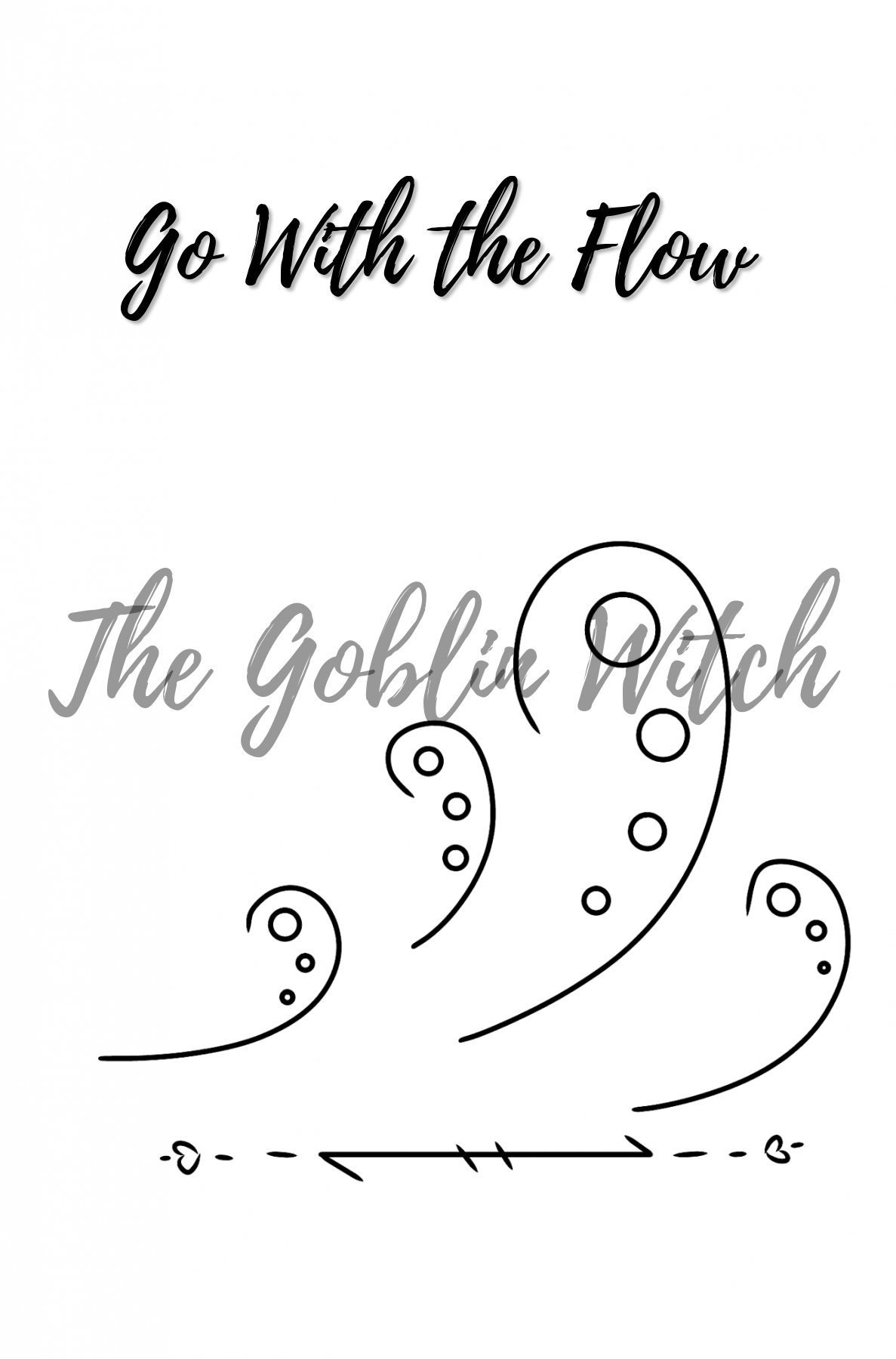 Go With the Flow Sigil, Sigil for Tranquility - Etsy