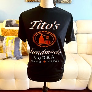 Tito's Handmade Vodka Shirt, Vodka T Shirt, Vodka Alcohol T Shirt ...