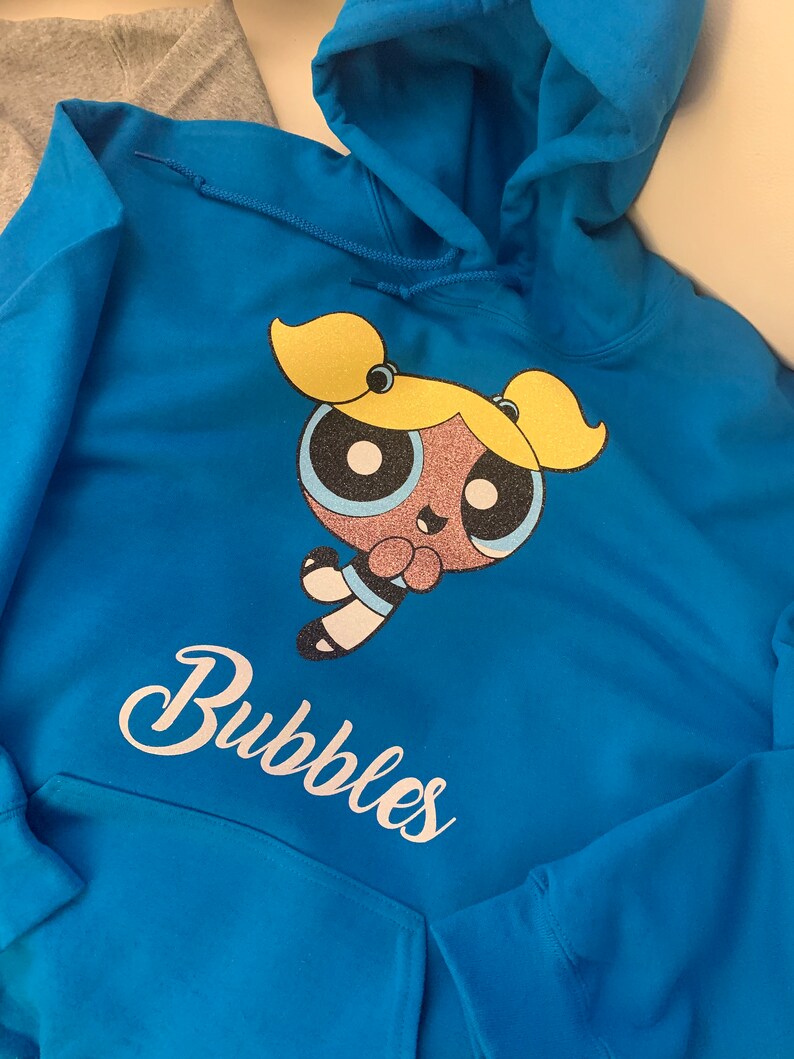 Blossom Powerpuff Girl Hoodie, Buttercup Powerpuff Girl Hoodie, Bubbles ...