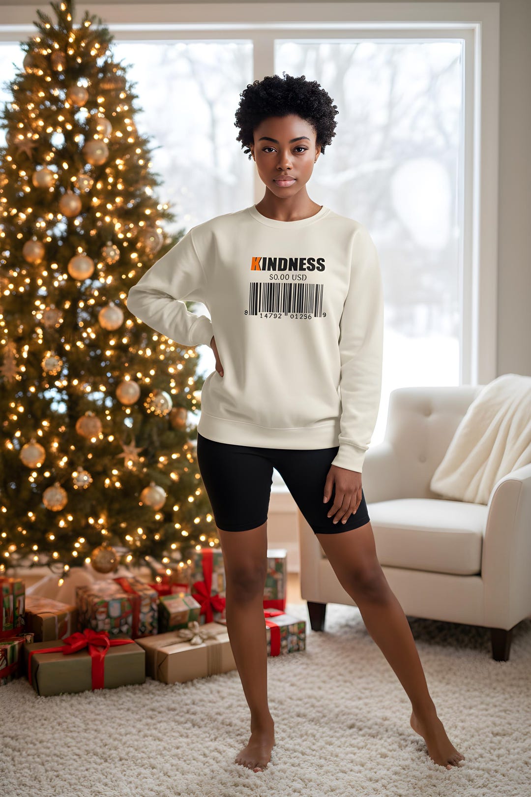 Kindness Barcode Sweat Shirt | Kindness is Free Sweat Shirt | Kindness ...