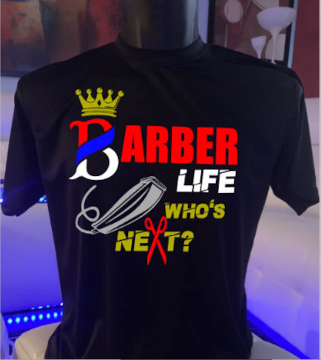 Barber Shirt, Barbers T-shirt, Barber Life T-shirt, Hair Stylist Shirt ...