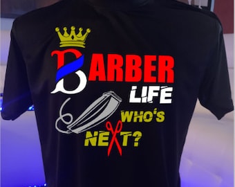 Barber Shirt, Barbers T-shirt, Barber Life T-shirt, Hair Stylist Shirt ...
