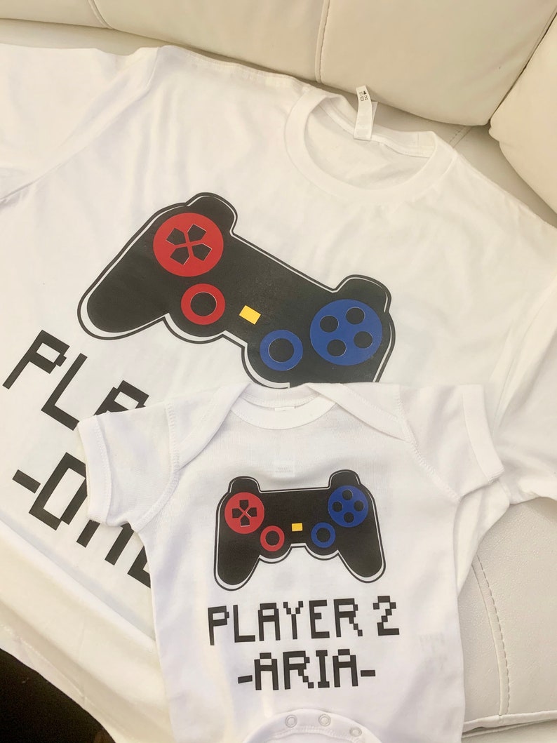 Player 1 Player 2 Shirt Set Player 1 Player 2 Game Shirts - Etsy
