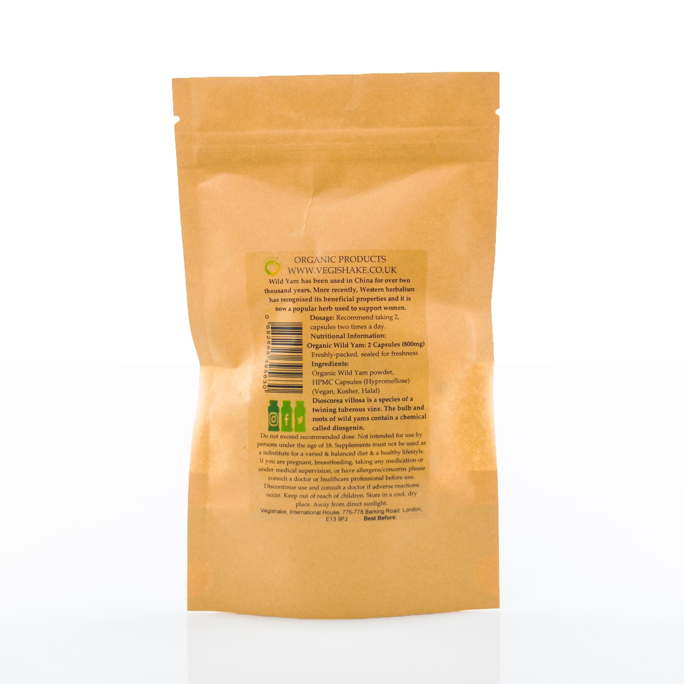 Organic Wild Yam Extract 10 1 Hpmc Capsules 880mg Estrogen Etsy