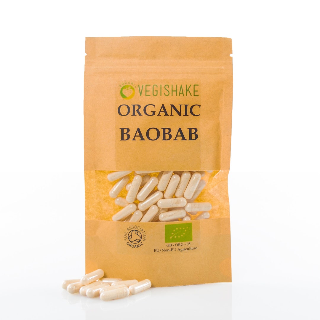 Organic Baobab Vegan Capsules 800mg HPMC Vegetarian Aid - Etsy