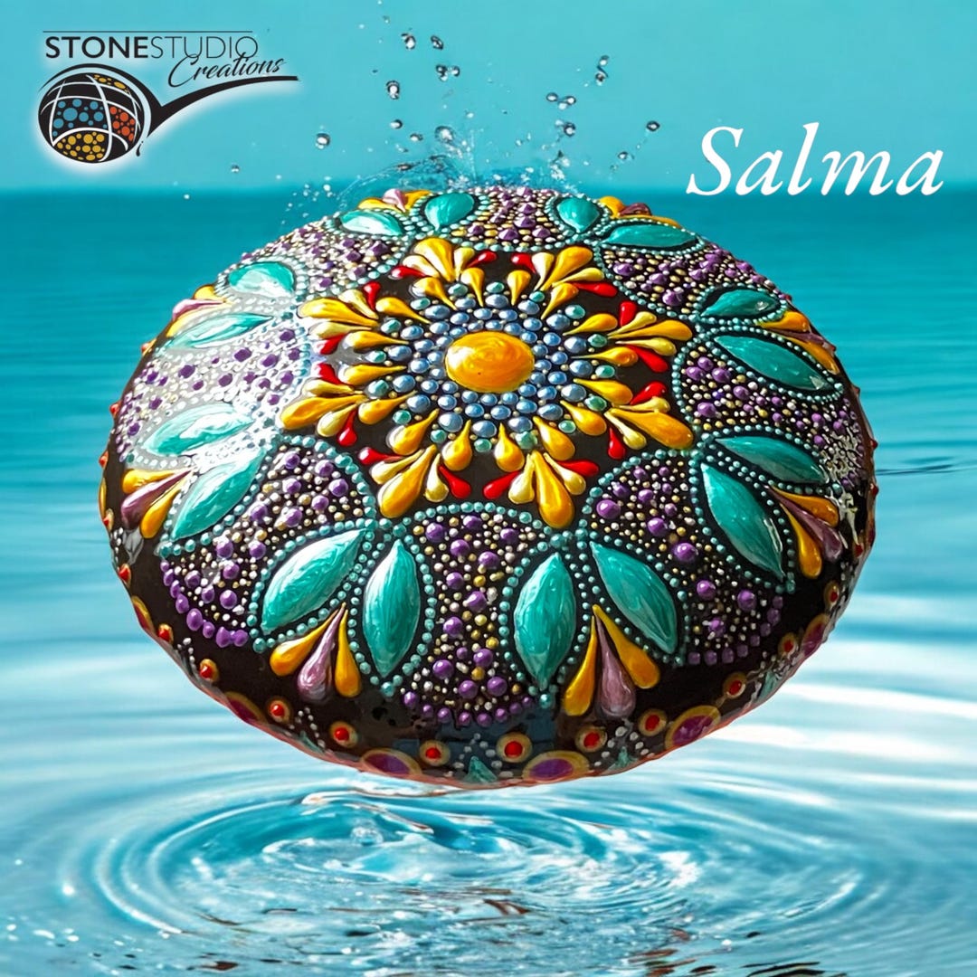 Salma – Meaning She Who Brings Peace, Mandala, Hand Painted, Meditation ...