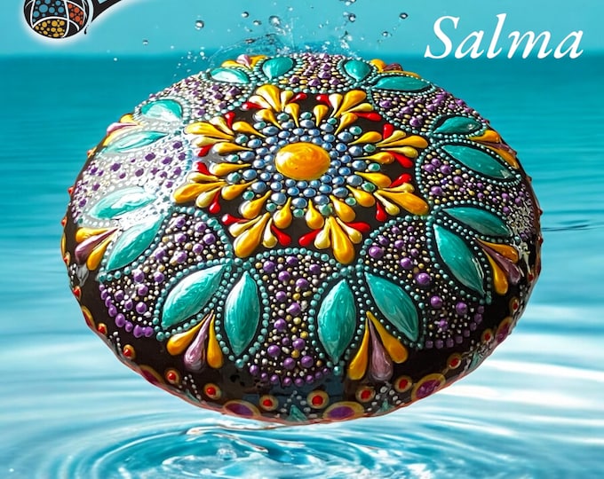 Salma – Meaning She Who Brings Peace, Mandala, Hand Painted, Meditation ...